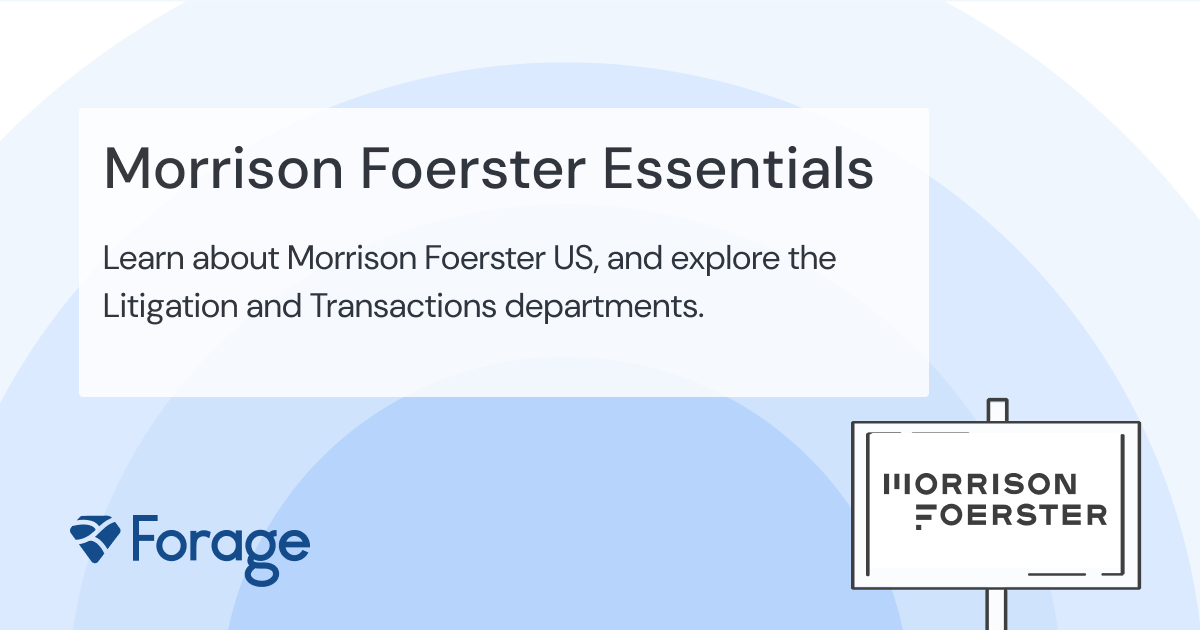 Morrison Foerster US Company Essentials | Forage